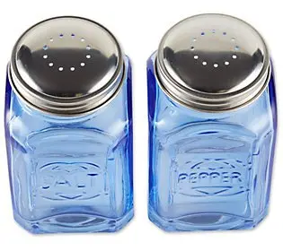 RSVP Retro Glass Salt & Pepper Shaker Set