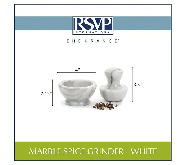 RSVP 4-oz Marble Spice Grinder