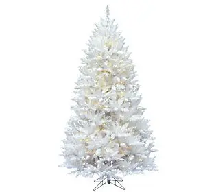 VICKERMAN 6.5' X 46' Sparkle White Spruce Tree Vickerm An - One-color