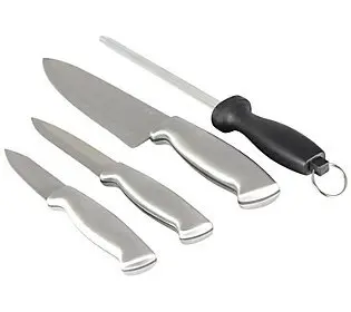 OSTER Baldwyn 4-piece Stainless Steel Cutlery K Nife Set - Silver