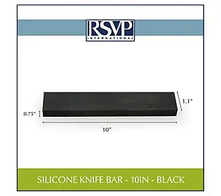 RSVP Black 10' Silicone Knife Bar