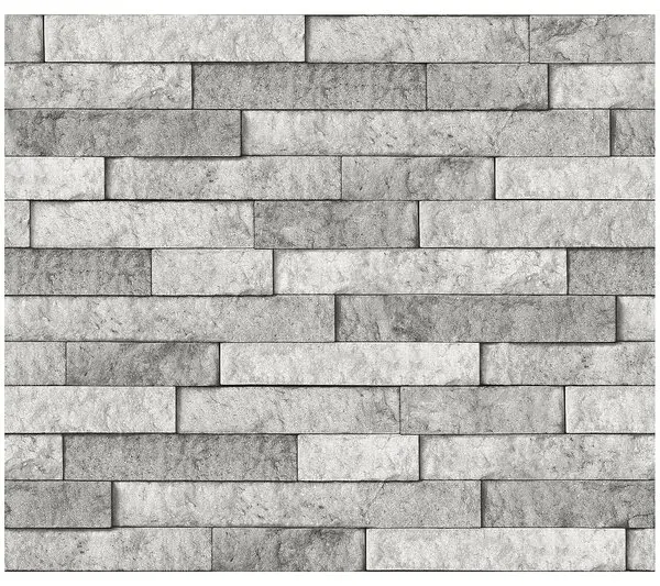 INHOME Grey Stone Peel & Stick Backsplash
