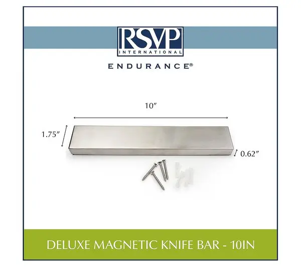 RSVP 10' Deluxe Magnetic Knife Bar