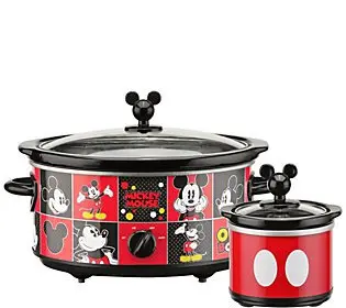 Disney Mickey Mouse 5-qt Slow Cooker With Bonus Lil Dipper - One-color