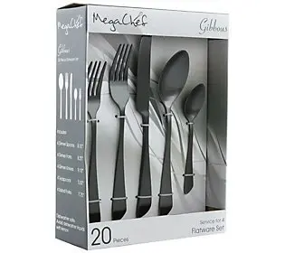 MEGACHEF Gibbous 20-piece Flatware Utensil Set - One-color