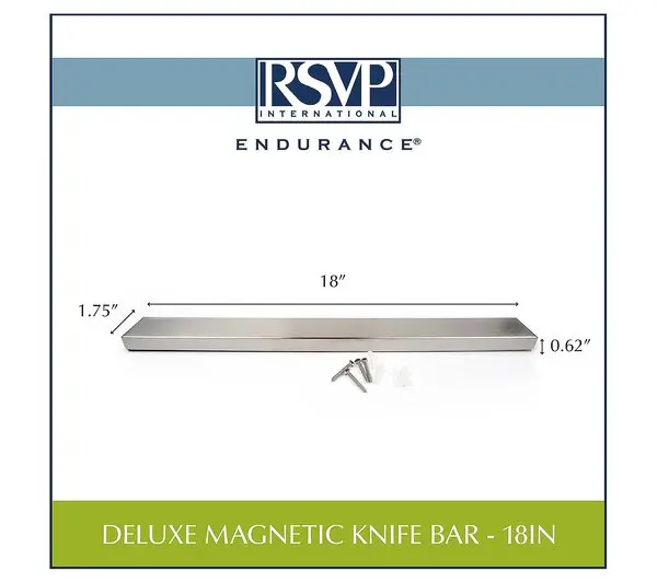 RSVP 18' Deluxe Magnetic Knife Bar