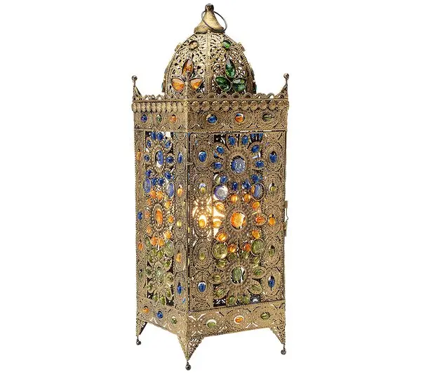 RIVER OF GOODS 24'h Jeweled Turkish Table Lamp - One-color