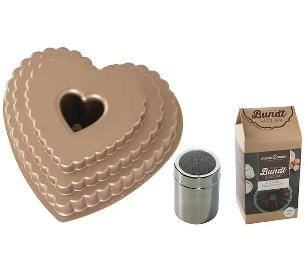 NORDICWARE Tiered Heart Bundle