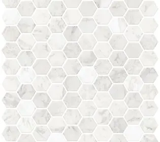 INHOME Hexagon Marble Peel & Stick Backsplash Tiles - One-color