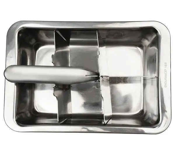 RSVP Stainless Steel Large Ice Cube Tray - Silver
