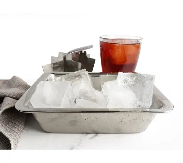 RSVP Stainless Steel Large Ice Cube Tray