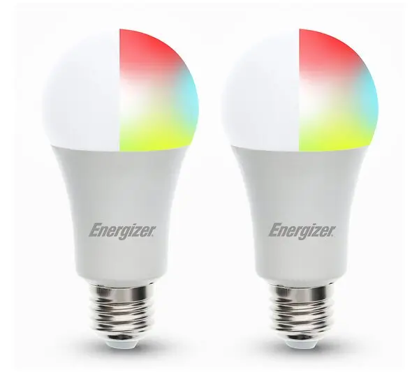 ENERGIZER Set Of 2 Smart Multi-color Dimmable L Ed Light Bulbs - One-color