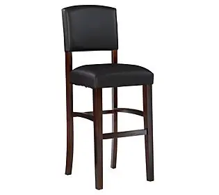 LINON Home Ronin Kitchen Bar Stool With Back An D Padded Seat - One-color