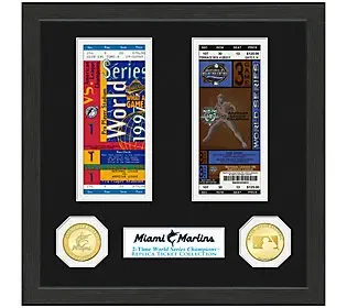 HIGHLAND MINT Miami Marlins World Series Ticket Collection - One-color
