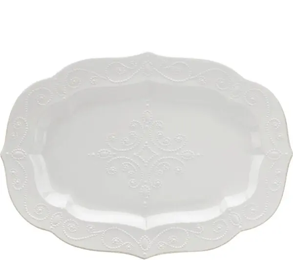 LENOX French Perle Large Serving Platter - One-color
