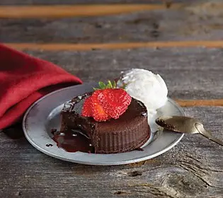 KANSAS CITY STEAK Co. 4' Chocolate Truff Le Lava Cakes - One-color