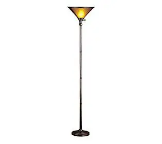 MEYDA Tiffany Style 72'h Mica Torchiere Floor Lamp