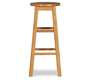 LINON Home Juno Round Seat Backless Bar Stool