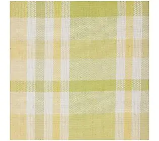 DESIGN IMPORTS 14' X 72' Lemon Bliss Plaid Tabl E Runner