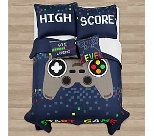 LUSH DECOR Video Games 5pc Full/queen Quilt Set Lush De Cor