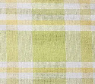 DESIGN IMPORTS 70' Round Lemon Bliss Plaid Tabl Ecloth