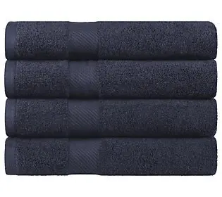 SUPERIOR Egyptian Cotton Solid 4-piece Towel Se T - One-color