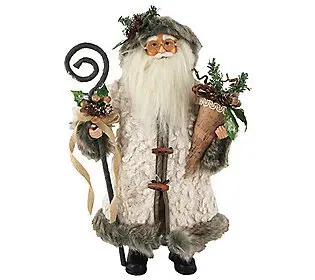 SANTA'S WORKSHOP 15' Gathering Woodsman Santa Santa's Worksho P - One-color