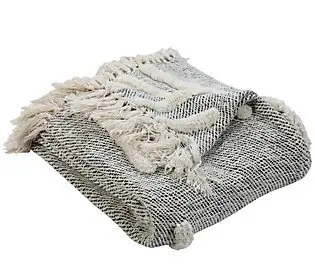 OX BAY TRADING CO. Ox Bay Crossing Lines Throw Blanket