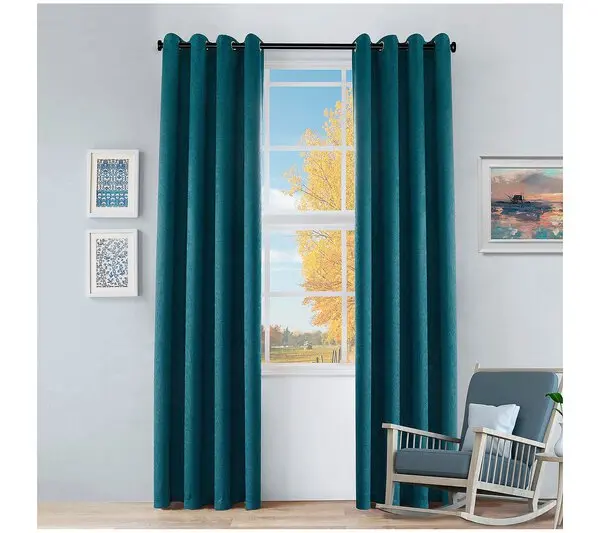 SUPERIOR Senna Blackout Grommet Curtain, 2 Pane Ls, 52 X 84 - One-color