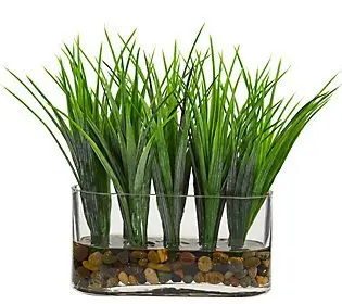NEARLY NATURAL Vanilla Grass Artificial Plant In Vase Nearl Y Natural - One-color