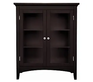 TEAMSON Wood Cabinet With 2 Glass Doors Es Resso - One-color