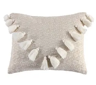 LEVTEX HOME Mills Waffle Textured Tassel Pillow Levtex H Ome - One-color