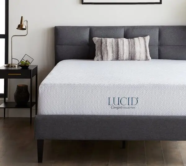 LUCID Comfort Collection 12' Memory Foam Full M Attress - One-color
