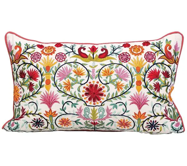C&F HOME Carol & Frank Pippa Decorative Embroidered Pill Ow - One-color