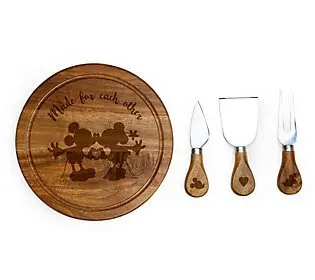 PICNIC TIME Disney Mickey & Minnie Acacia Bri E Cheese Board - One-color