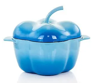 MEGACHEF Pepper-shaped 3-qt Enameled Cast Iron Casserole - One-color