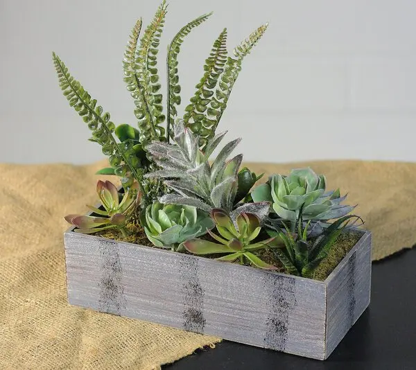 NORTHLIGHT 11.75' Artificial Succulent Plants I Planter