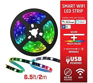 ENERGIZER Smart 6.5' White/multi Color Dimming Led Light Strip