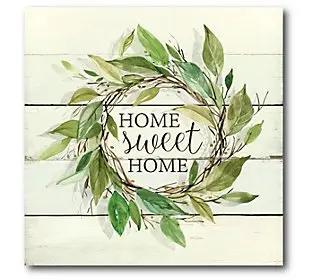 COURTSIDE MARKET Home Sweet Home 16x16 Canvas W All Art - One-color