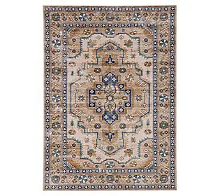 LINON Home Von Washable 3'x5' Non- Slip Decorat Ve Indoor Rug - One-color