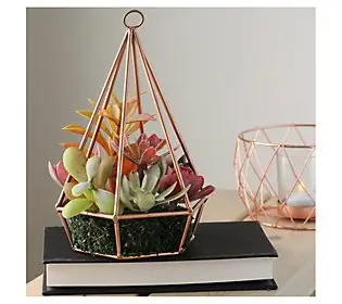 NORTHLIGHT 9' Artificial Succulents Arrangement In 6-sid