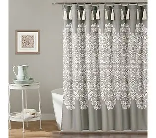 LUSH DECOR Boho Medallion 72' X 72' Shower Curtain By - One-color