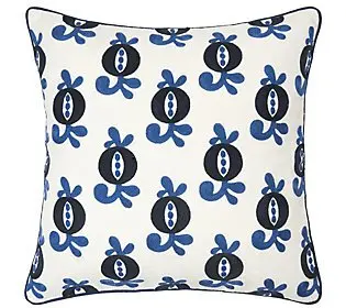 C&F HOME Carol & Frank Georgie Chain Stitch Pillow - One-color