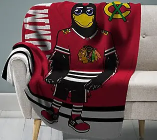 SLEEP SQUAD Nhl Chicago Blackhawks Tommyhawk 60' X 80' Thro W Blanket - One-color