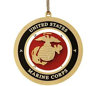 BEACON DESIGN Us Marine Corps Seal Ornament By - One-color