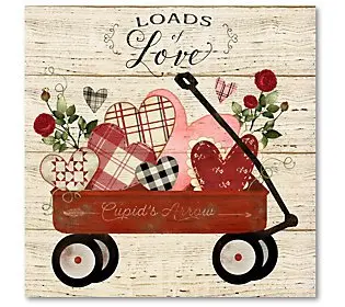 COURTSIDE MARKET Loads Of Love 16x16 Canvas Wal L Art - One-color