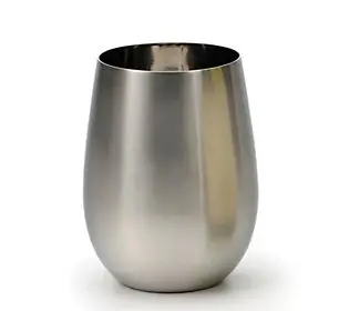 RSVP 18-oz Stainless Steel Stemless Wine Glass - Silver