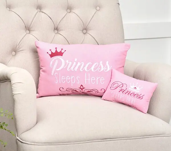 C&F HOME Princess Sleeps Here Pillow