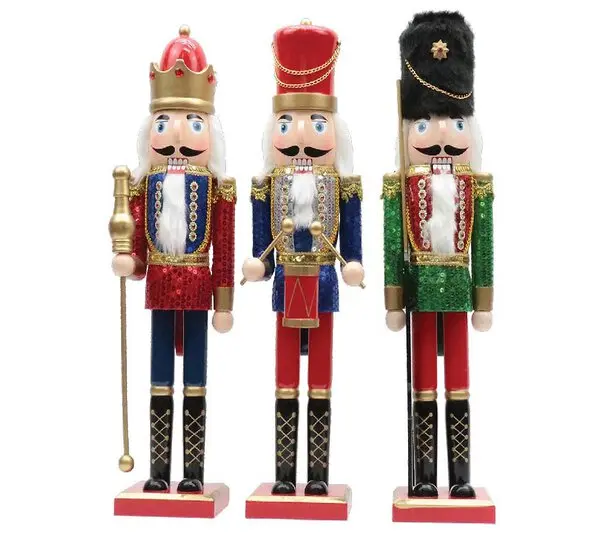 SANTA'S WORKSHOP Sw 15' Sequin Nutcrackers - One-color