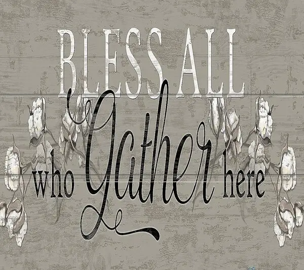 YOUNG'S INC. Bless All Who... Wall Decor - One-color